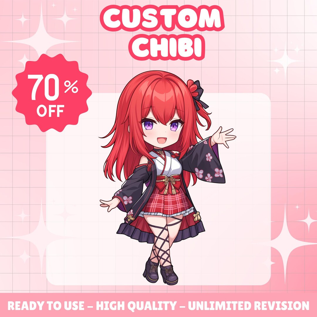 Custom Chibi, Chibi Character,couple Chibi , Chibi Logo, Cute Chibi ...