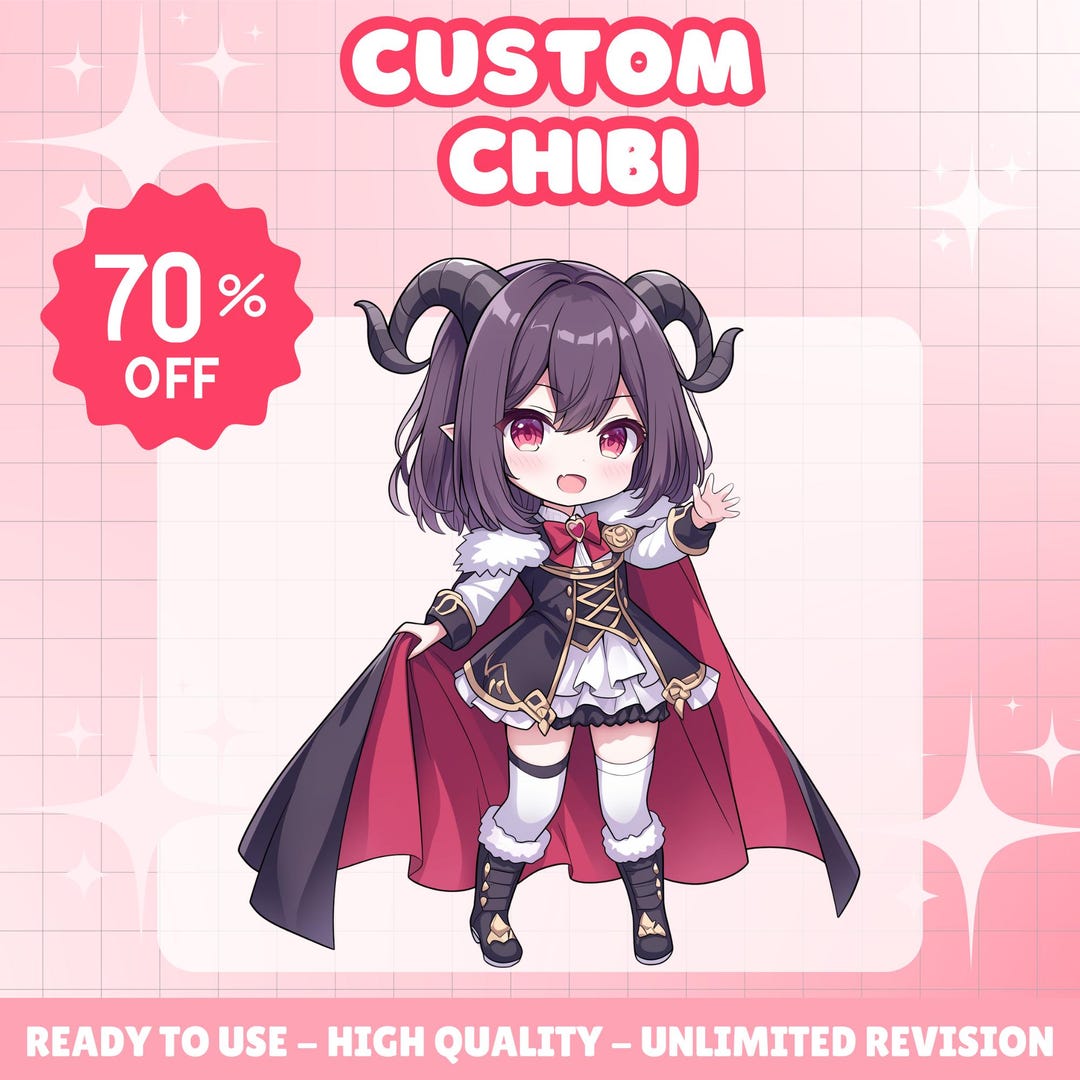 Custom Chibi, Chibi Commision,chibi Character , Chibi, Chibi Full Body ...