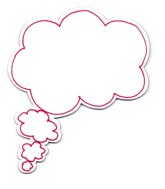 Pink Thought Bubble