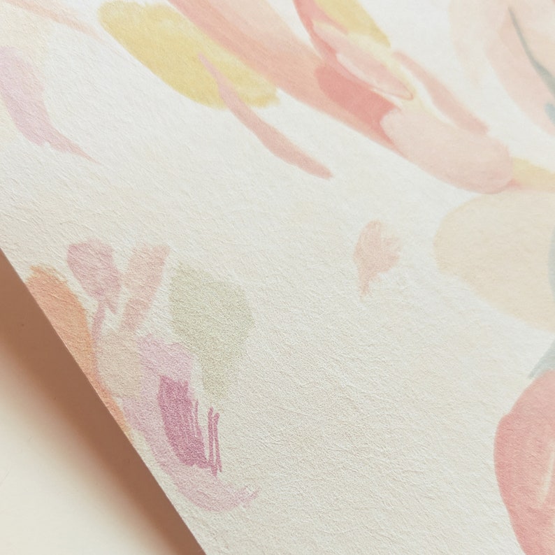 Abstract Blooms Wallpaper - Peach, Abstract Floral Wallpaper, Retro ...
