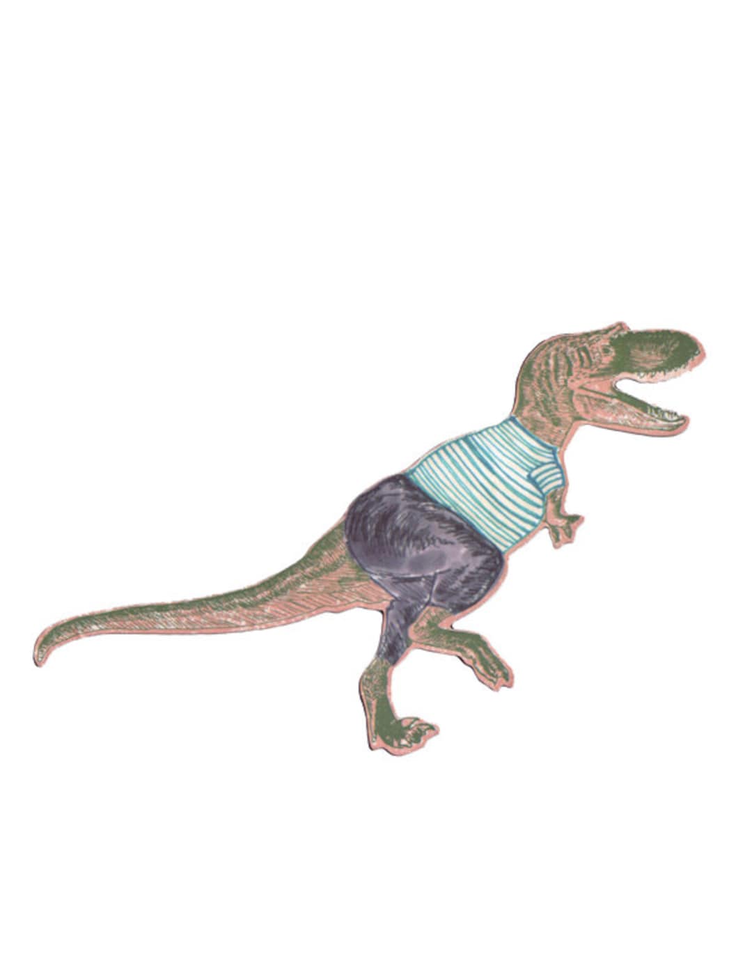 Tyrex Dressed - Dinosaur Magnet - Etsy