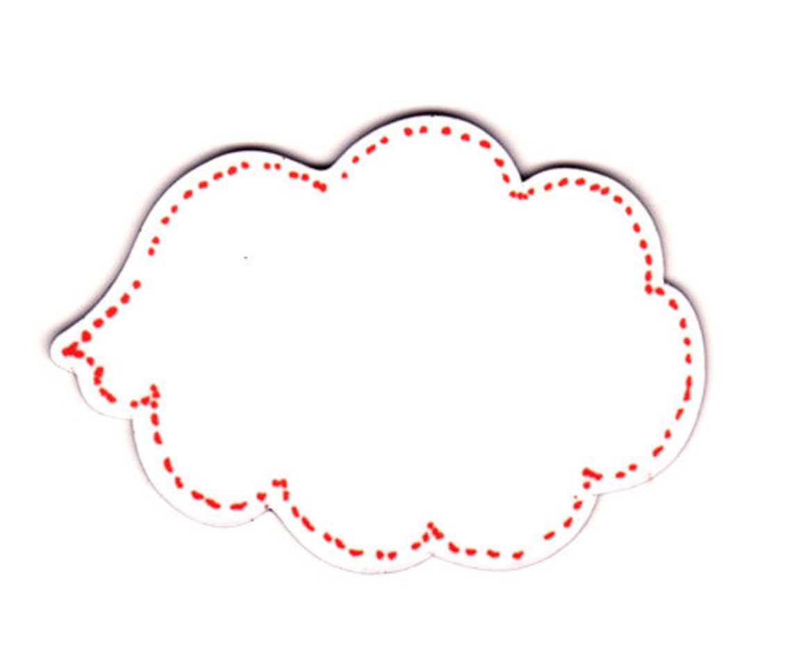 Dry Wipe Speech Bubble Magnet Write Your Own Messages - Etsy