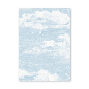 Clouds Wallpaper in Blue, Sky Wallpaper, Nursery Wallpaper, Kids ...