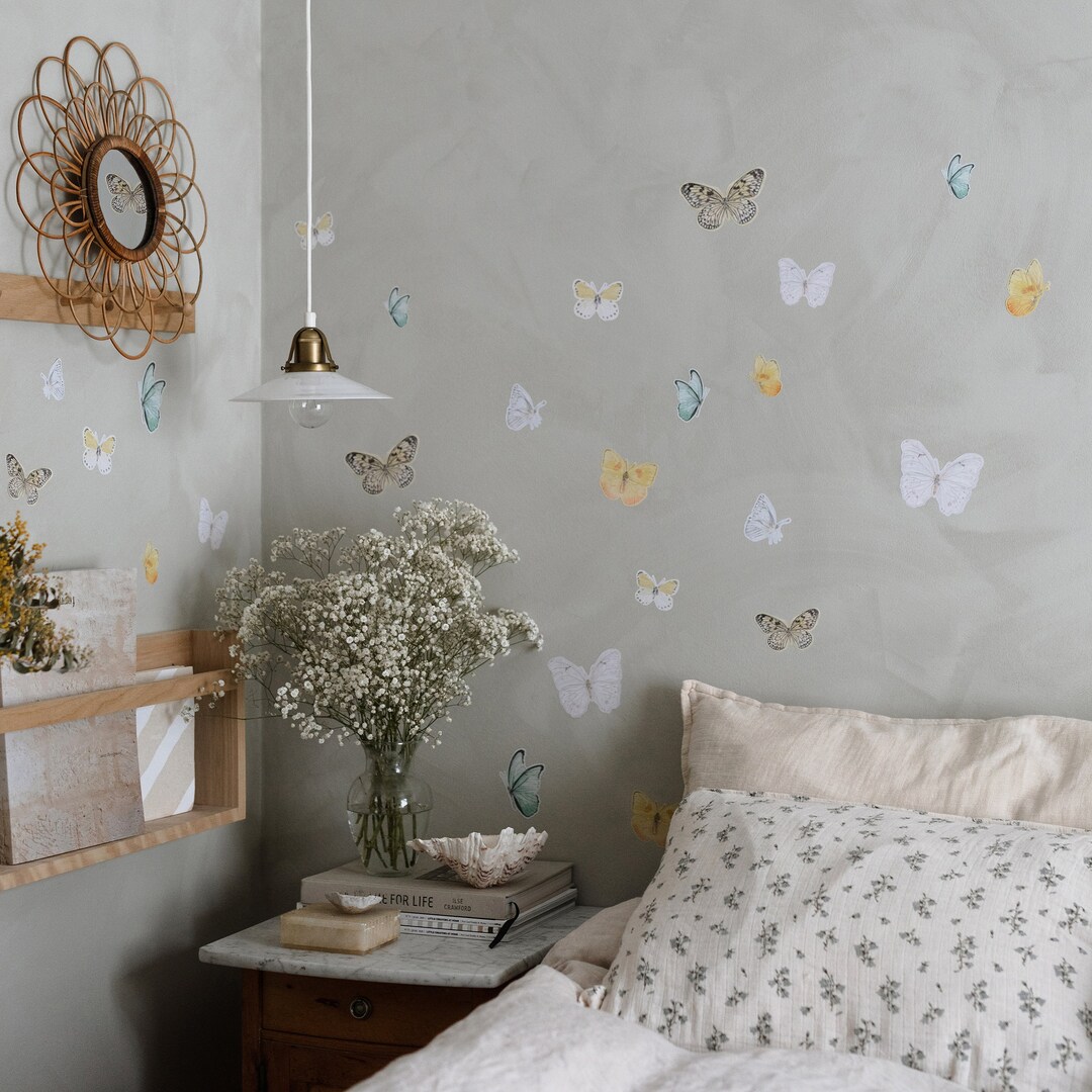 Butterfly Wall Sticker Bright - Etsy