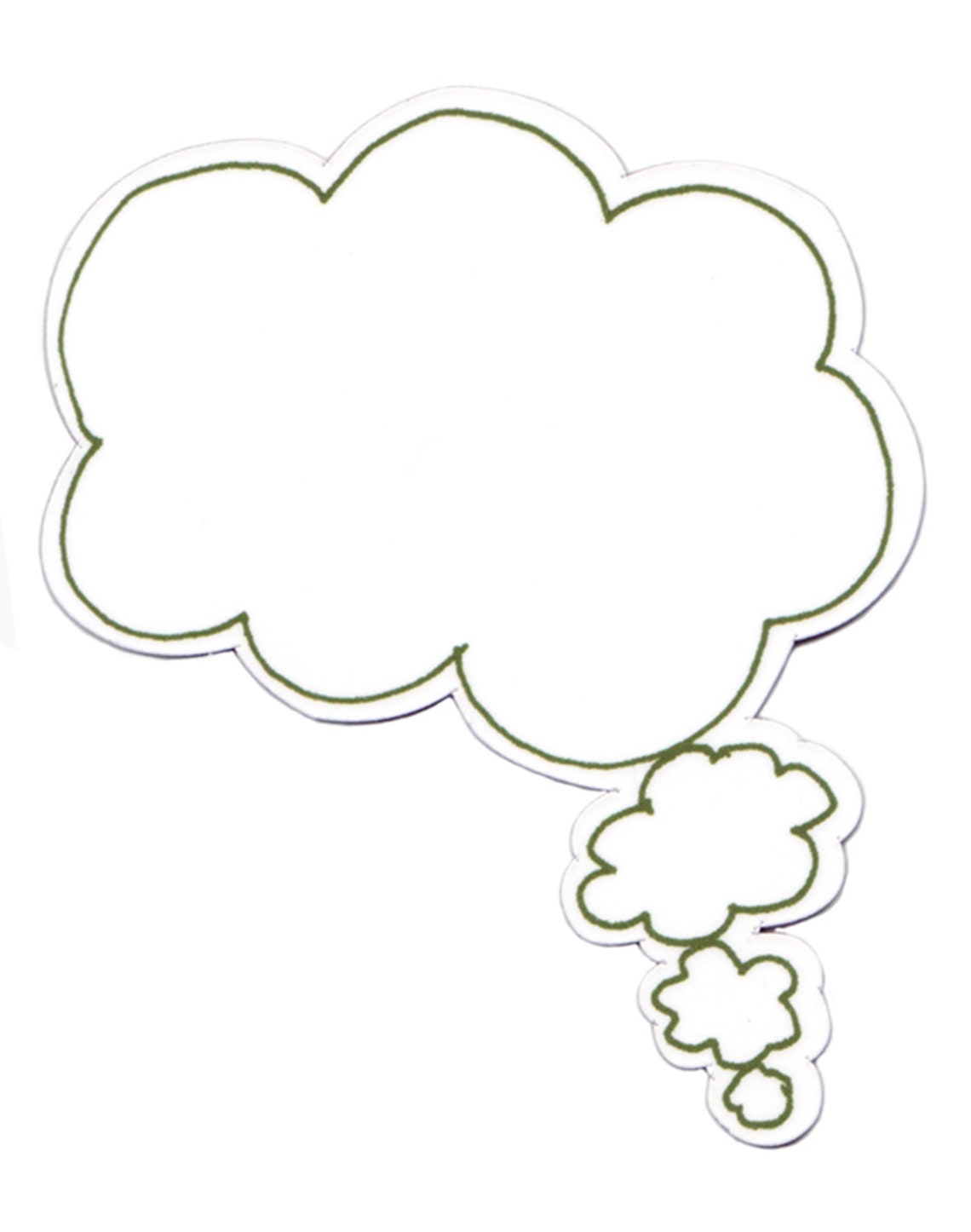 Dry Wipe Thought Bubble Magnet - Write Your Own Messages - Etsy