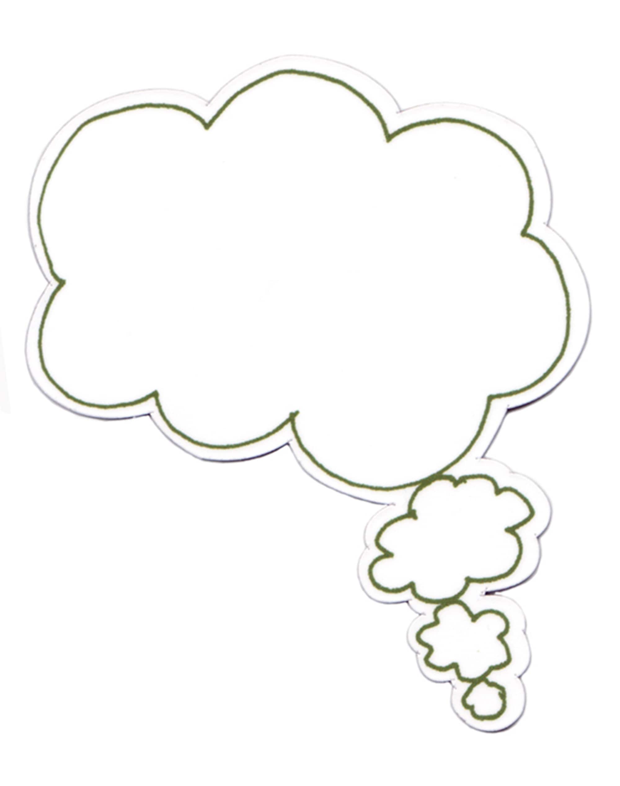 Dry Wipe Thought Bubble Magnet Write Your Own Messages - Etsy