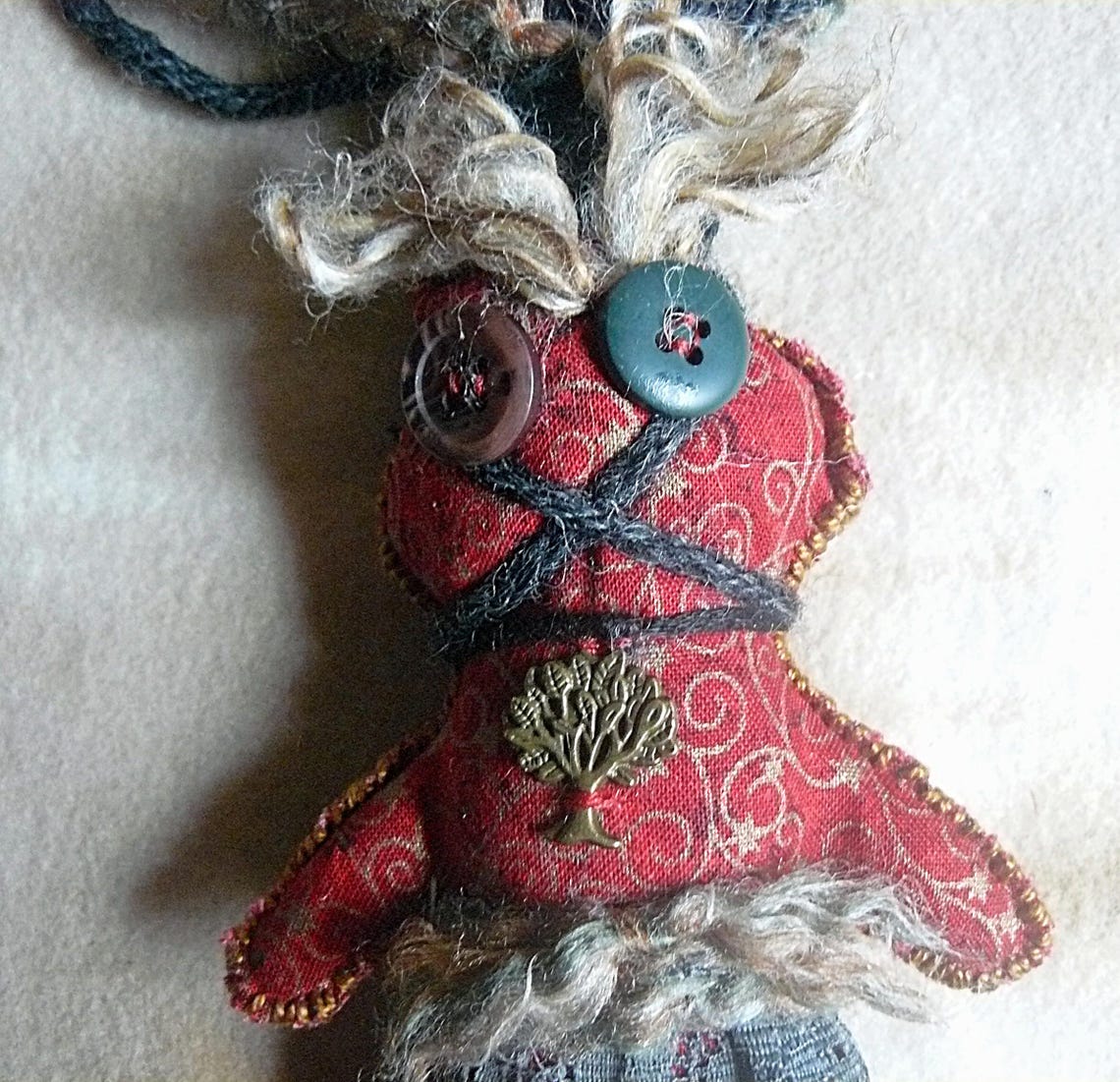 One of a Kind Voodoo Karma Doll, Spirit Poppet, Potection Effigy ...