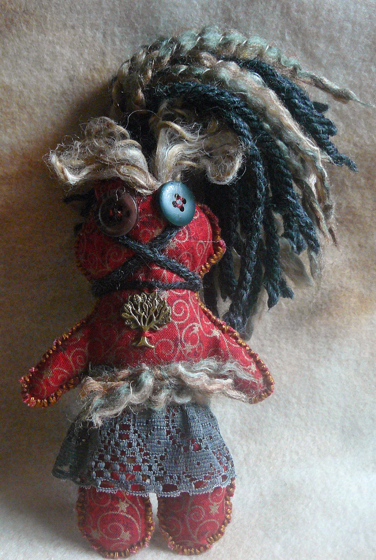 One of a Kind Voodoo Karma Doll, Spirit Poppet, Potection Effigy ...