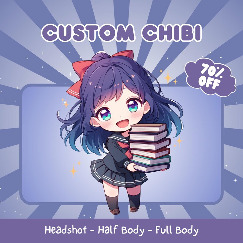 Custom Chibi Character | Custom Chibi Commission, Chibi Emotes, Couple ...
