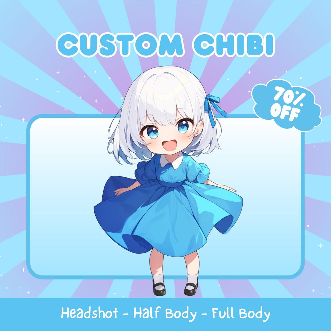 Custom Chibi Character | Custom Chibi Commission, Chibi Emotes, Couple ...