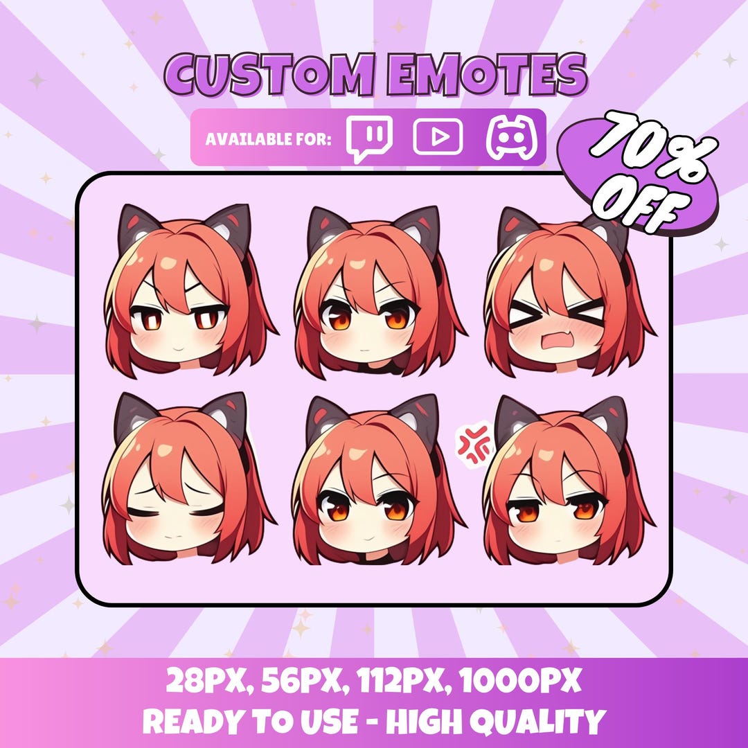 Custom Twitch Emotes, Kick Emotes, Custom Chibi Emotes, Emotes ...