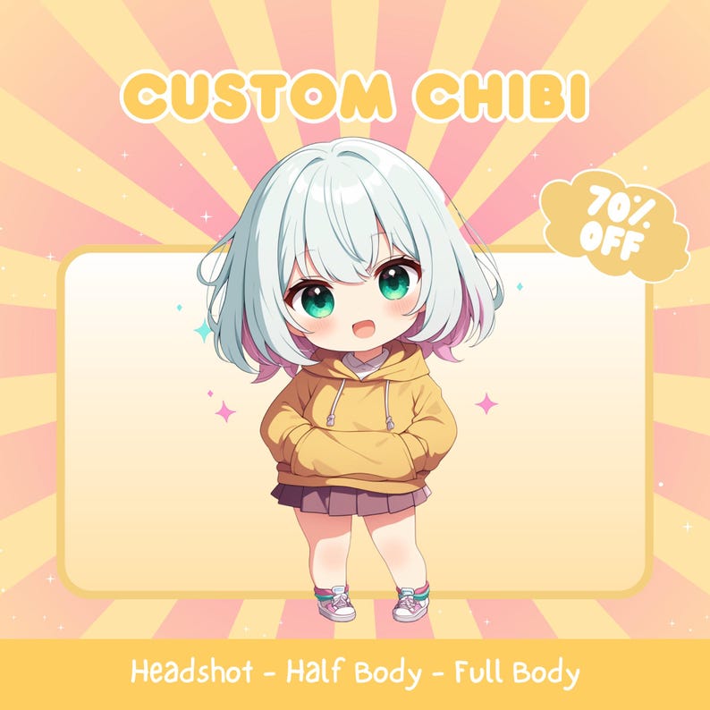 Custom Chibi Character Custom Chibi Commission, Chibi Emotes, Couple ...