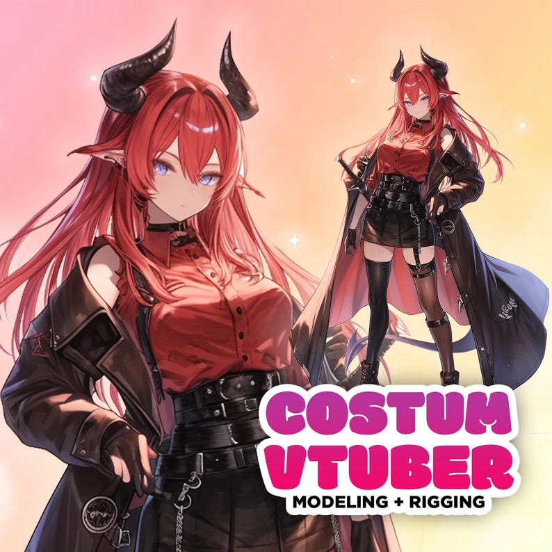 Custom Vtuber Model, Commercial Use, Vtuber Anime Character Design, for ...