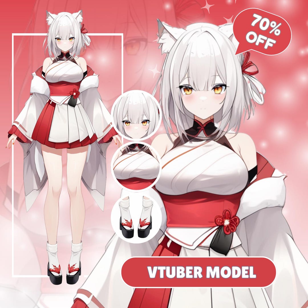 Custom Vtuber Model, Vtuber Anime Character Design, for Live2d, Ready ...