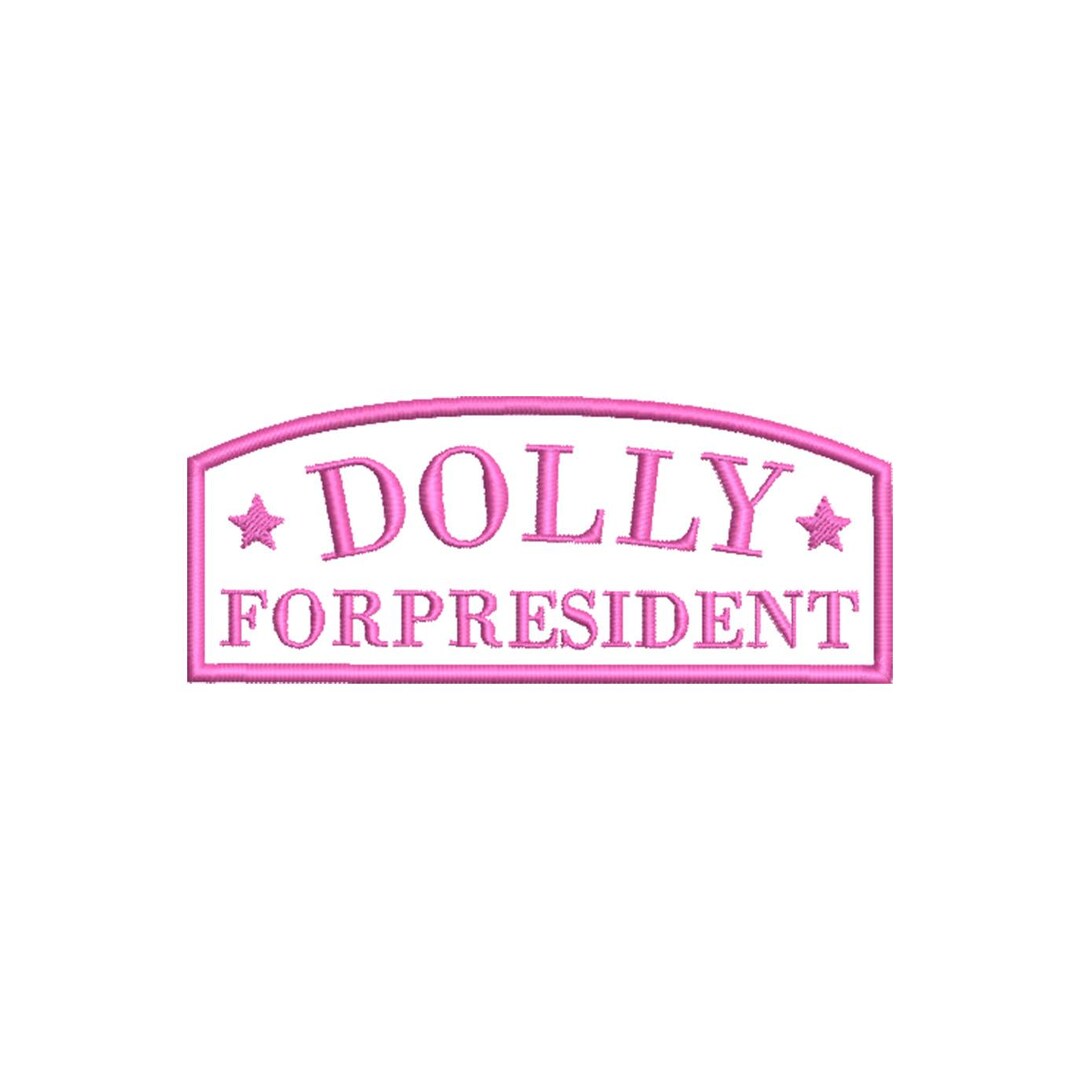DOLLY Embroidery File - Formats PES Create Your Own Unique Patches ...