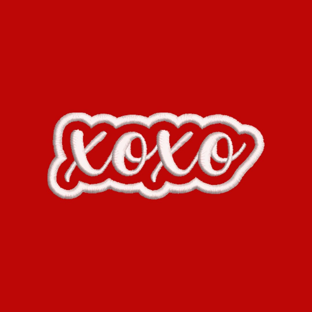 XOXO Embroidery File - Formats PES Create Your Own Unique Patches Using ...