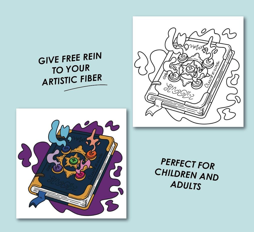 Cosy Coloring Page, 10 Cute Coloring Pages for Kids and Adults, PDF ...