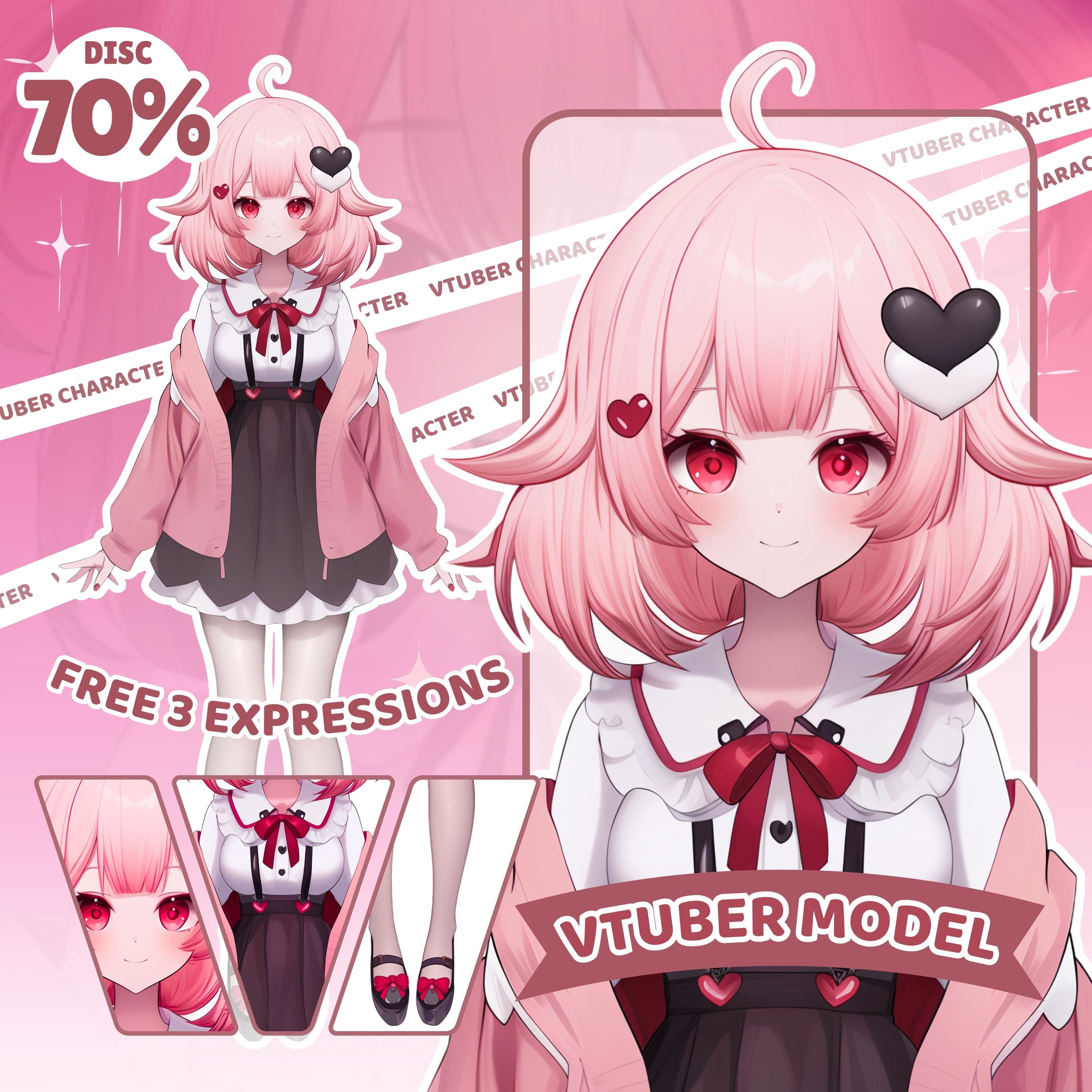 Custom LIVE2D Vtuber Model, Rigging, Vtuber Assets, Custom Vtuber ...