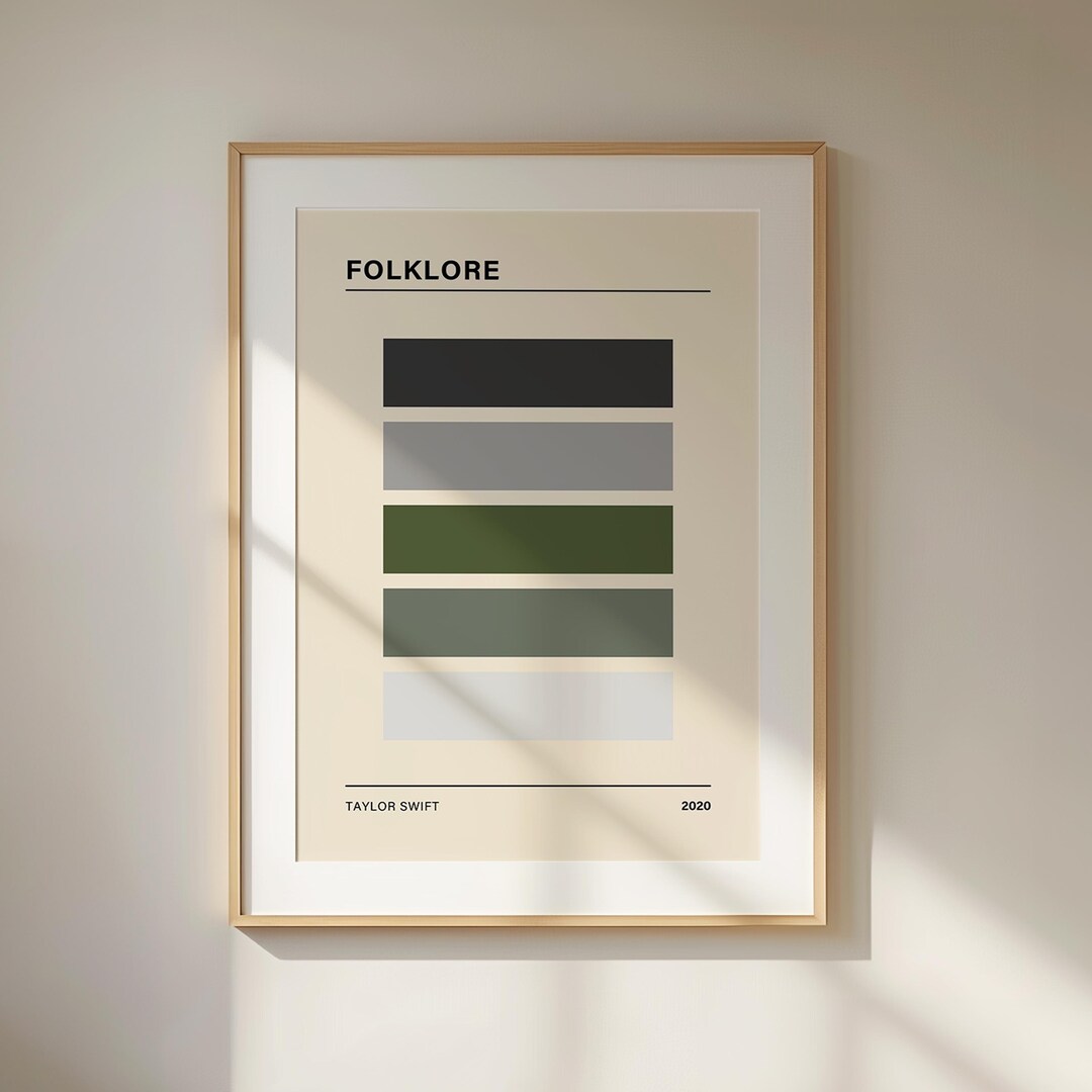 Taylor Swift Folklore Album Poster Taylor Swiftie Merch Swiftie Gifts ...