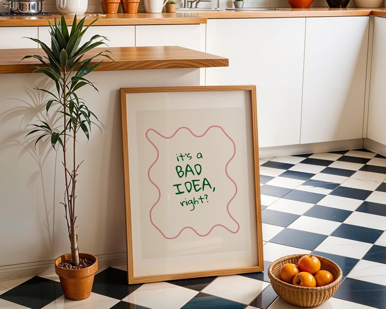 Olivia Rodrigo Poster 'bad Idea Right?' Album Lyrics Print, Music Wall ...