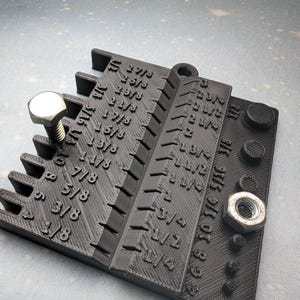 Screw & Nut Sizer Tool - Metric and Imperial Measurement Guide for ...