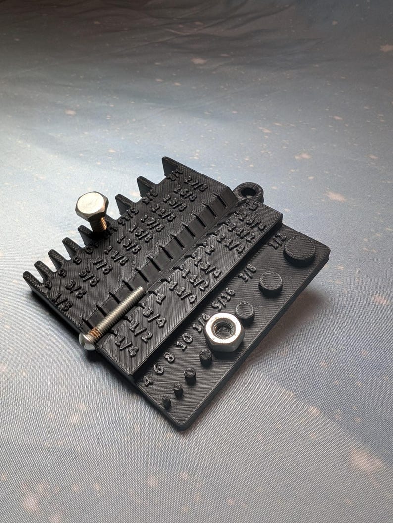 Screw & Nut Sizer Tool - Metric and Imperial Measurement Guide for ...