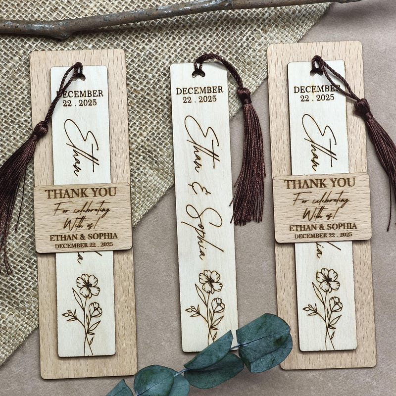 Bookmark Favor - Etsy