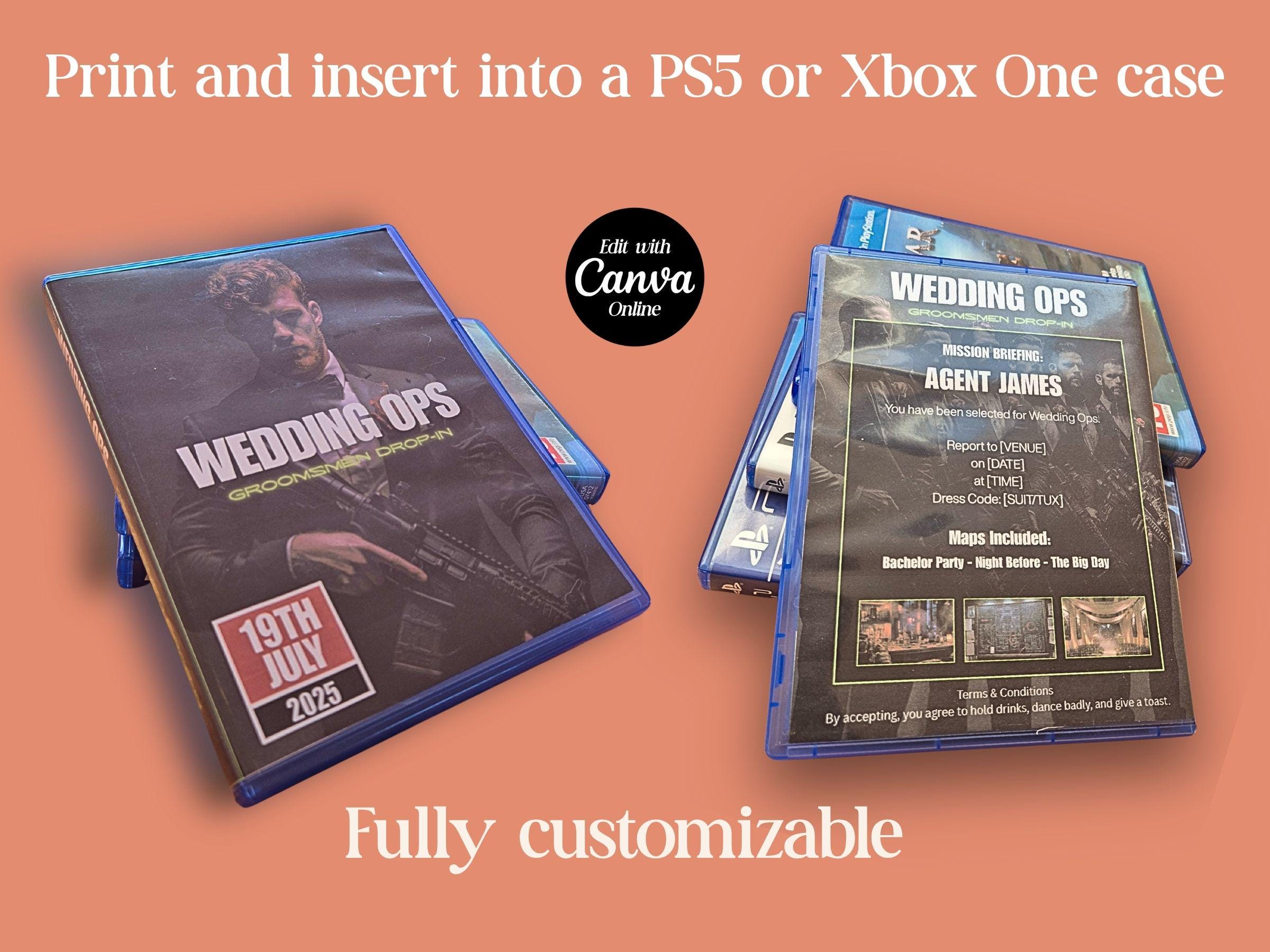Video Game Groomsman Invitation, Personalized Best Man Proposal ...