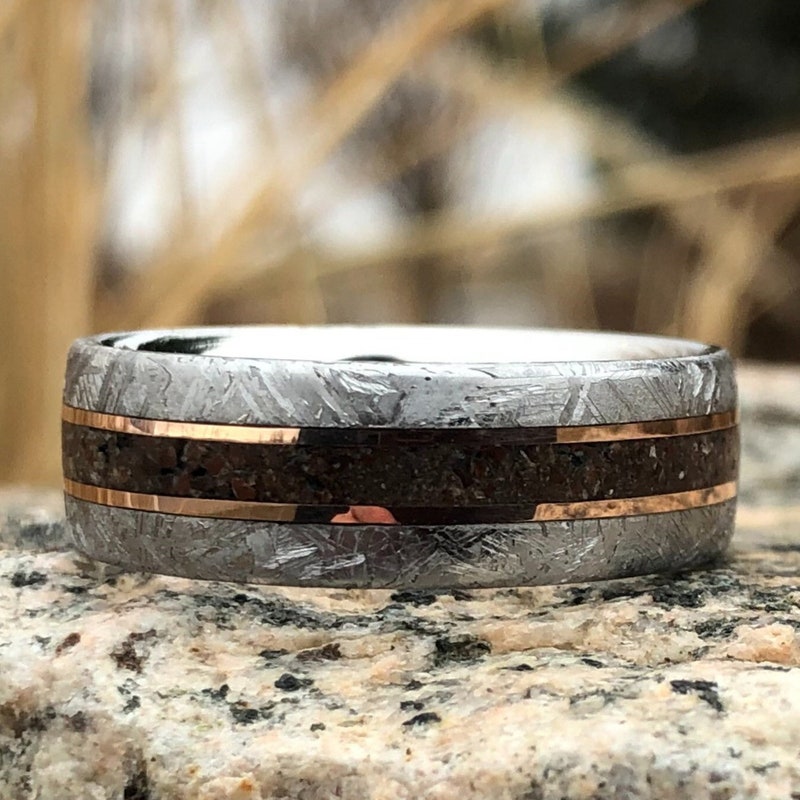 Mens Meteorite Ring - Etsy