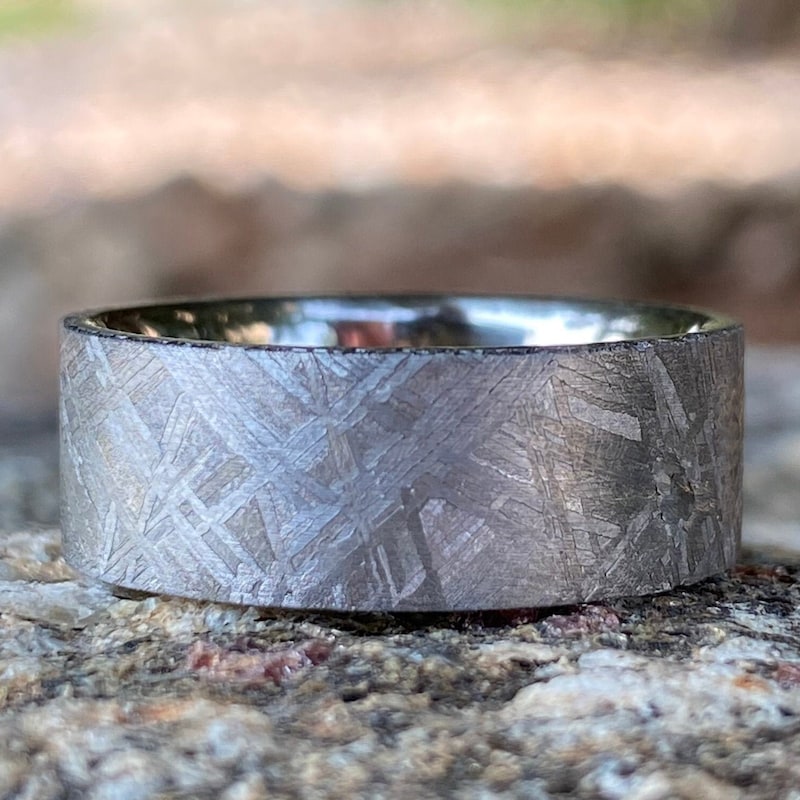 Meteorite Ring - Etsy
