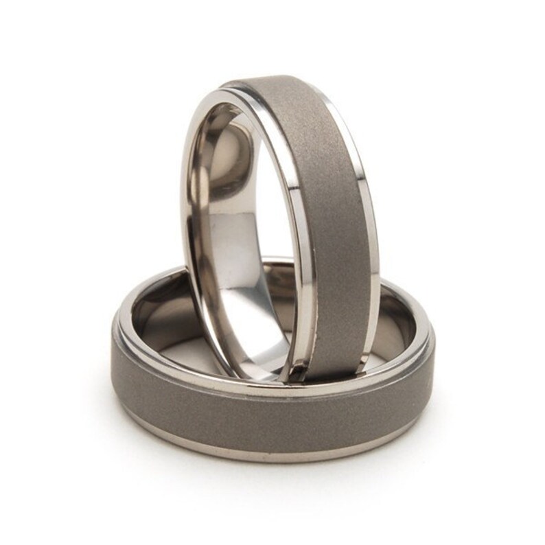 New 6mm Comfort Fit Custom Titanium Ring: 6RC-SND - Etsy