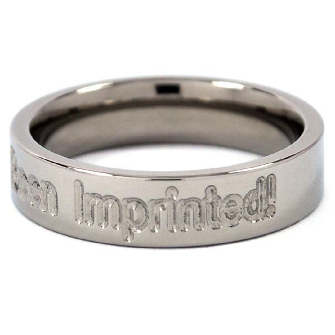 New 5mm i've Been Imprinted Titanium Ring - Etsy