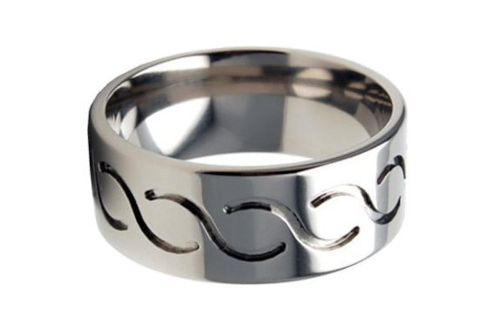 New Custom Made Infinity Design Titanium Ring Modern Bands | Etsy