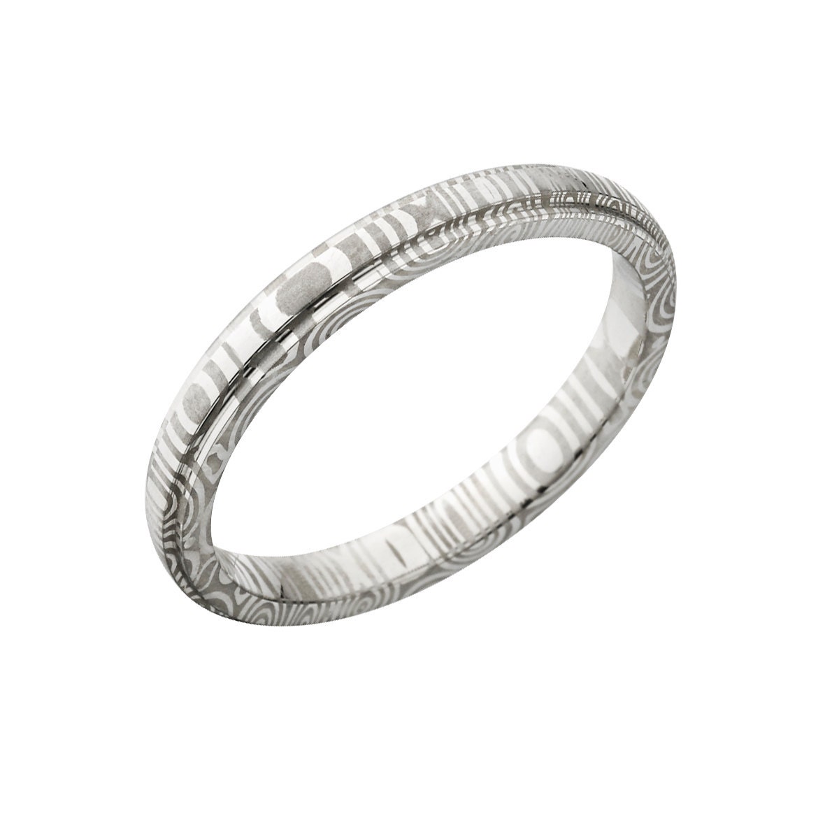 New 3mm Wide Damascus Steel Ring - DS-3HR - Etsy