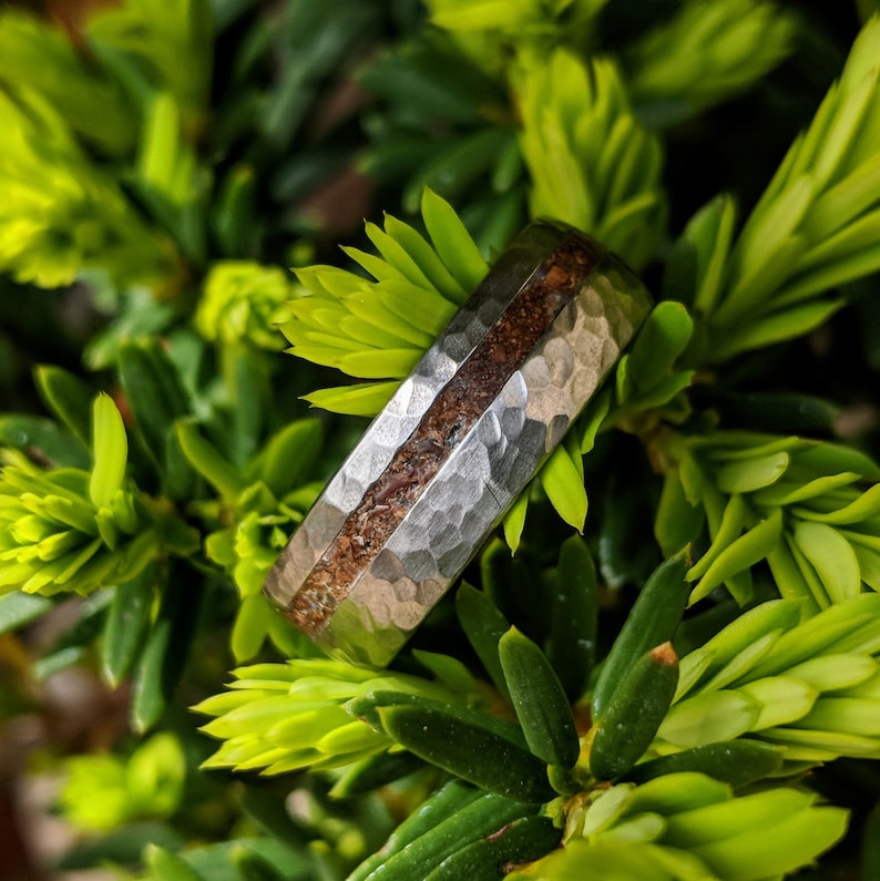 Tyrannosaurus Rex T-rex Dinosaur Bone Fossil Ring Made With Aerospace ...