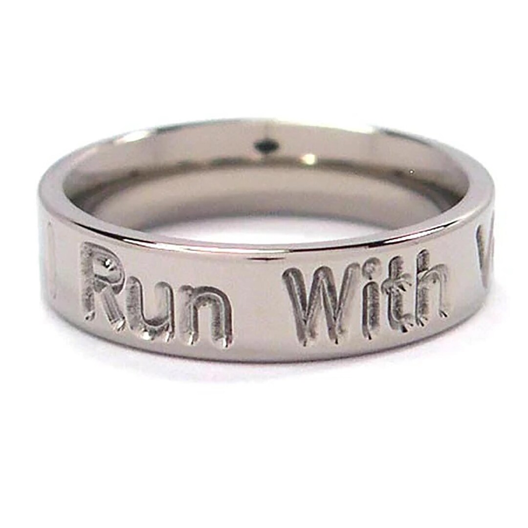 New 5mm "i Run With Vampires" Titanium Ring: 5FP-RUNVAMPIRES - Etsy