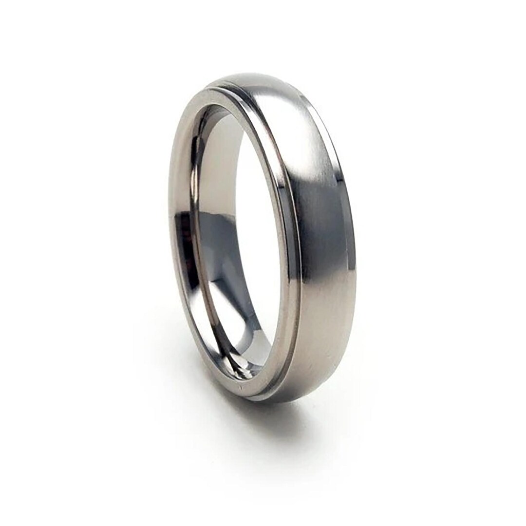 New 5mm Wide Titanium Ring - 5HRRC-B - Etsy