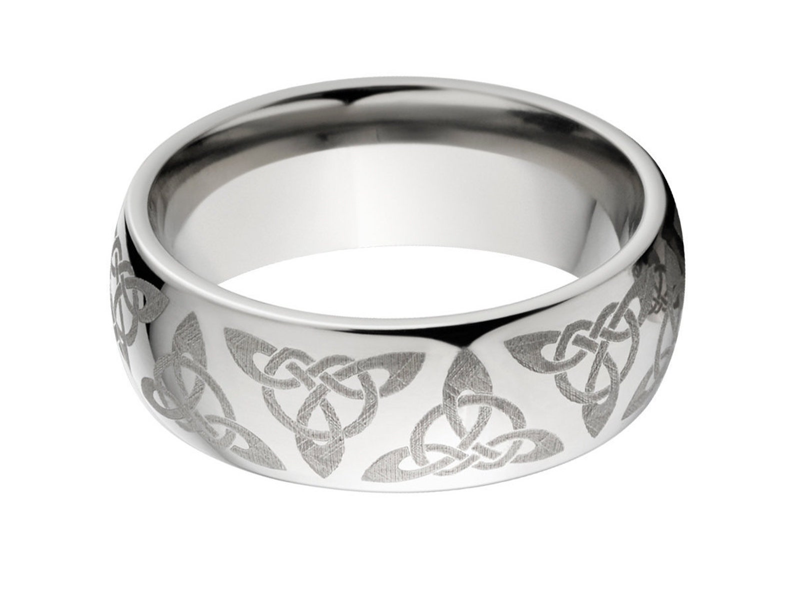 Custom Lasered Celtic Ring Made In Titanium: 8HR-C8L | Etsy