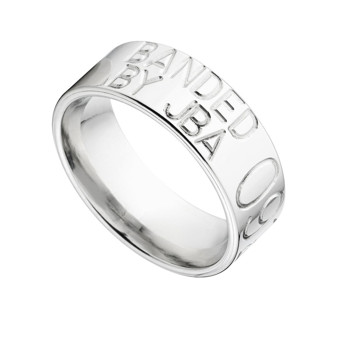 8mm Wide Titanium Duck Band - Personalized With Your Information - Etsy