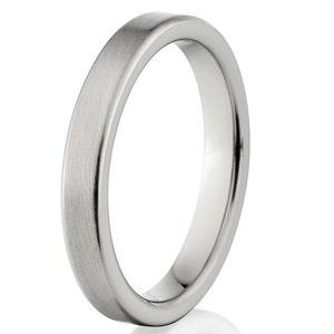 New 3mm Wide Comfort Fit Ring Titanium - 3F-B - Etsy