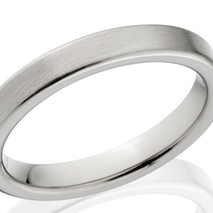 New 3mm Wide Comfort Fit Ring Titanium - 3F-B - Etsy