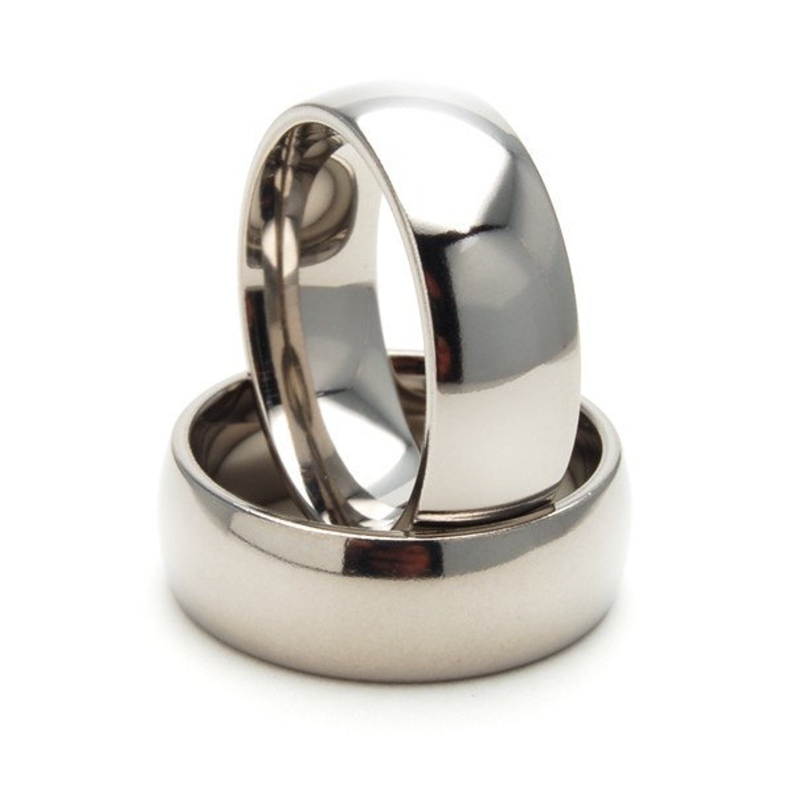 New 8mm Wide Titanium Ring 8HR-P - Etsy