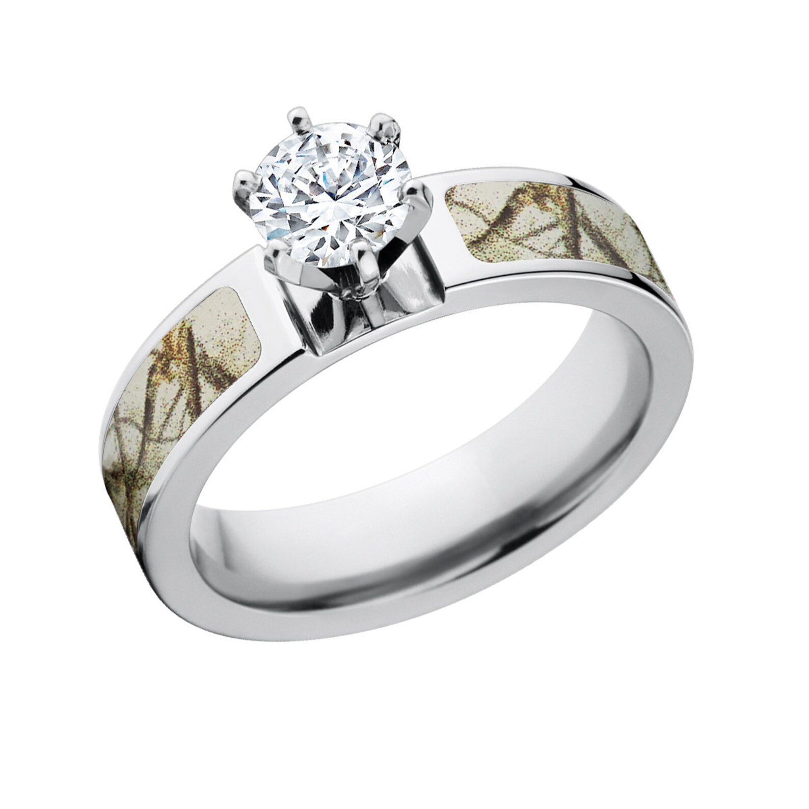 Camo Rings Realtree Engagement Ring W/ 1 CTW 14k Prong Set: - Etsy