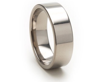 New 7mm Wide Titanium Ring 7B2G-PC/B - Etsy