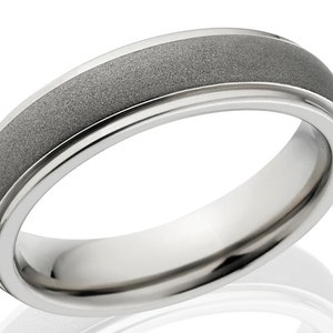New 5mm Wide Comfort Fit Titanium Ring - 5HRRC-SND - Etsy