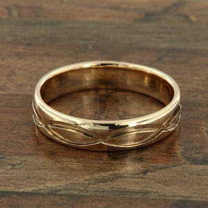 18k Solid Gold Infinity Ring, Custom Infinity Jewelry Wedding Rings and ...