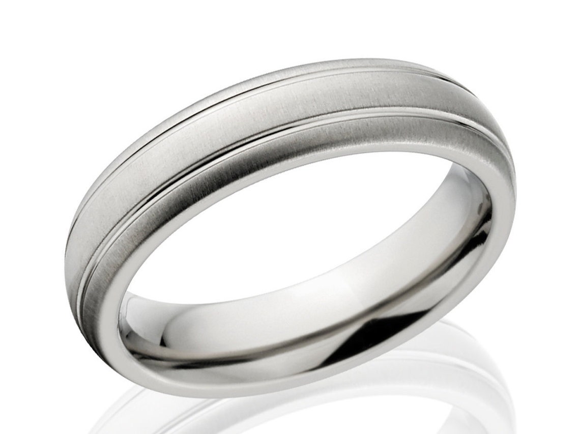New 5mm Wide Comfort Fit Titanium Ring - 5HR2G-XB - Etsy