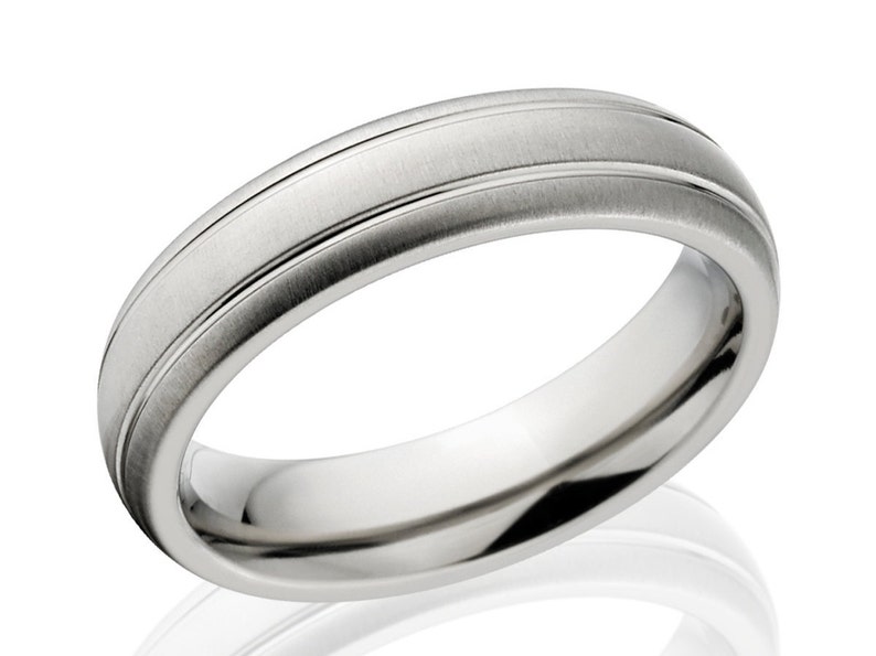 New 5mm Wide Comfort Fit Titanium Ring 5HR2G-XB | Etsy
