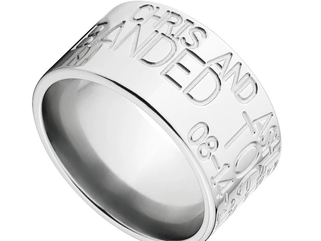 12mm Wide Customizable Titanium Duck Band Unique Wedding Bands ...