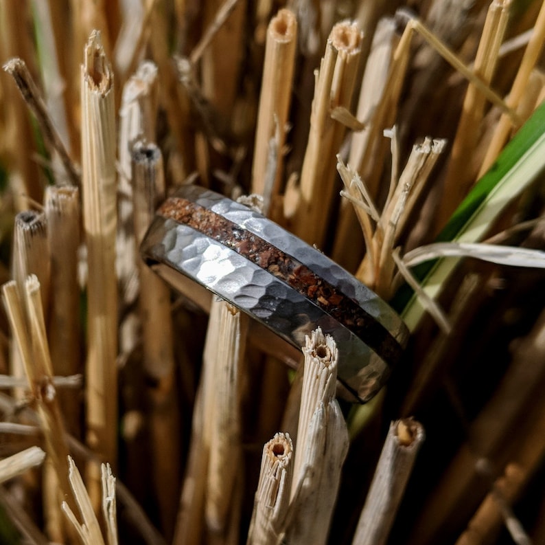 Tyrannosaurus Rex T-rex Dinosaur Bone Fossil Ring Made With Aerospace ...